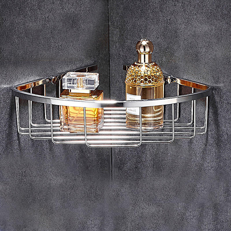 Bathroom Stainless Steel Wall Hanging Triangular Storage Baskets Shower ...